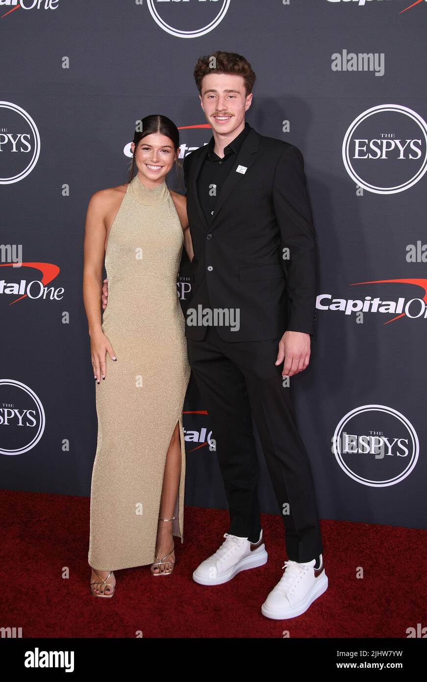 Doug Edert, Olyvia Smith attends the 2022 ESPYs at Dolby Theatre on ...