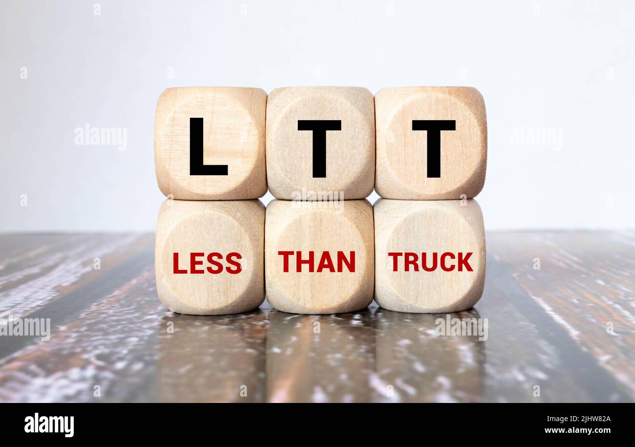 Concept Courier Industry Term Less than Truck Load. LTL Freight Stock ...