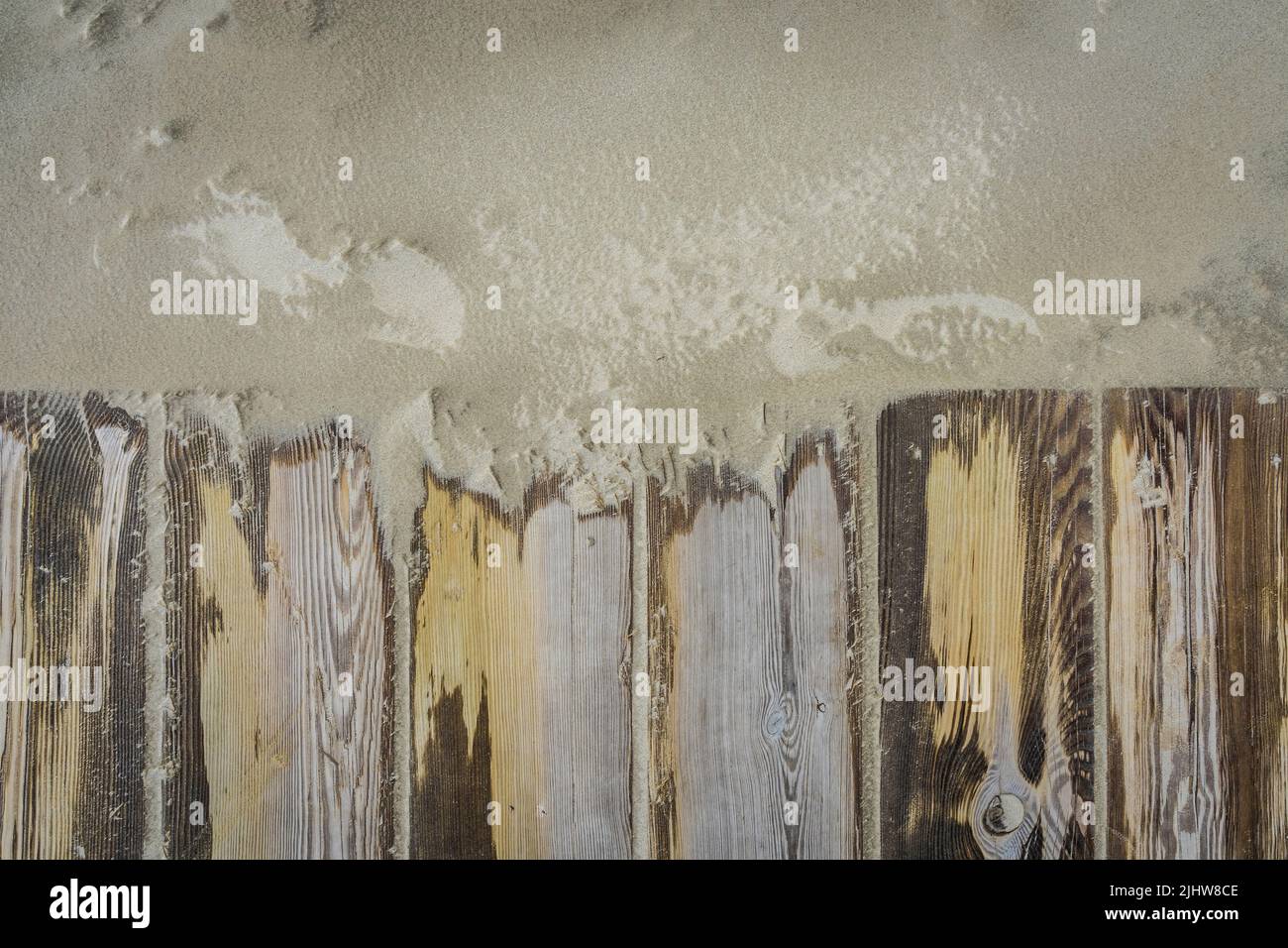 flooring detail of a path on a windy beach Stock Photo - Alamy