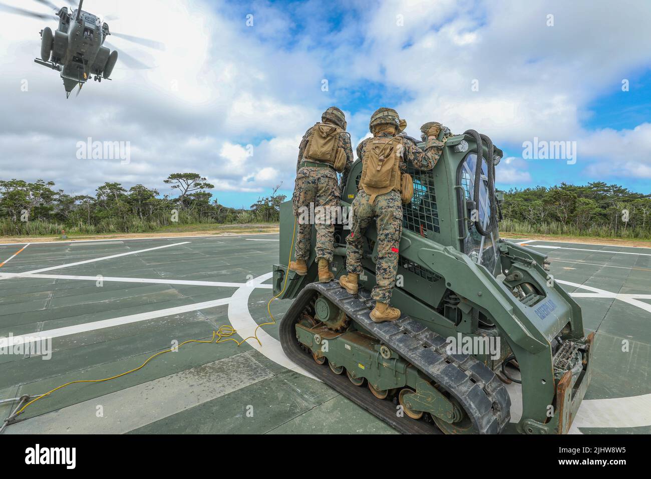 From left, U.S. Marine Corps Lance Cpl. Alden Pizzo, Lance Cpl. Lilly ...