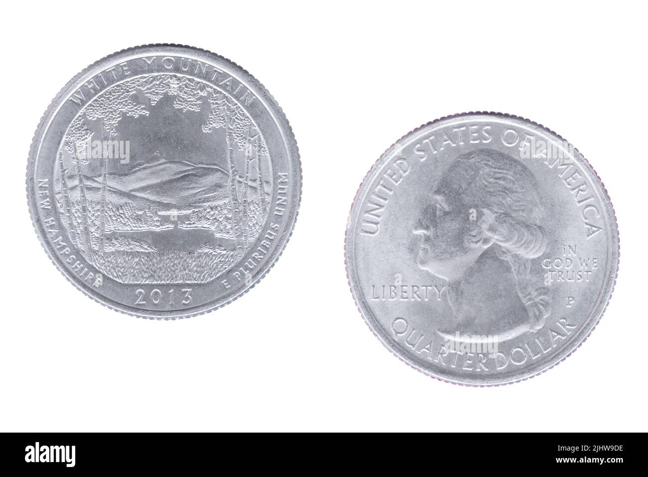 Obverse and reverse sides of the White Mountians National Forest 2003P ...