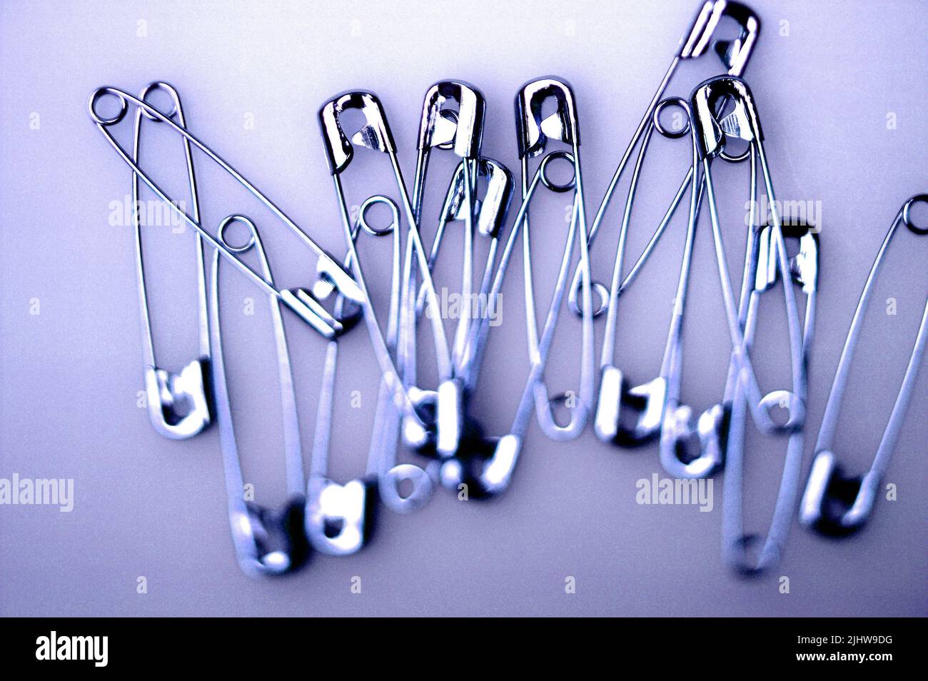safety pins still life image with selective focus Stock Photo - Alamy