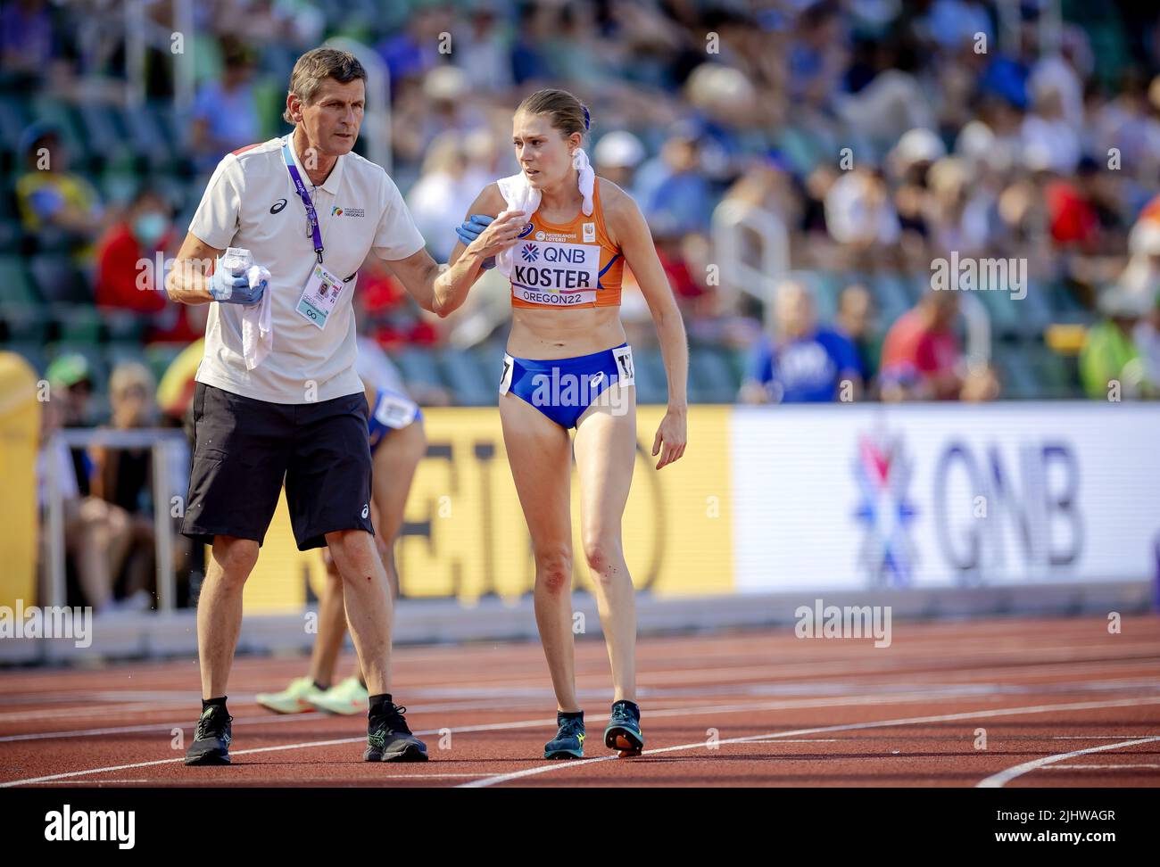 Eugene, Oregon, USA. 21st July, 2022. EUGENE - Maureen Koster in action ...