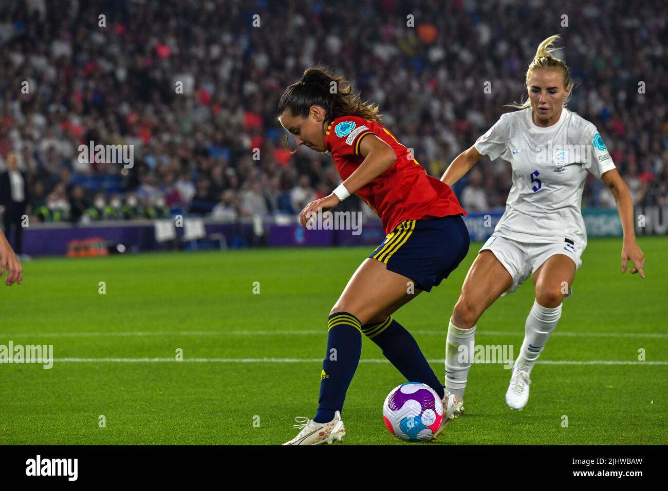 Brighton, UK. 20th July, 2022. Alex Greenwood, Alexia Putellas in ...