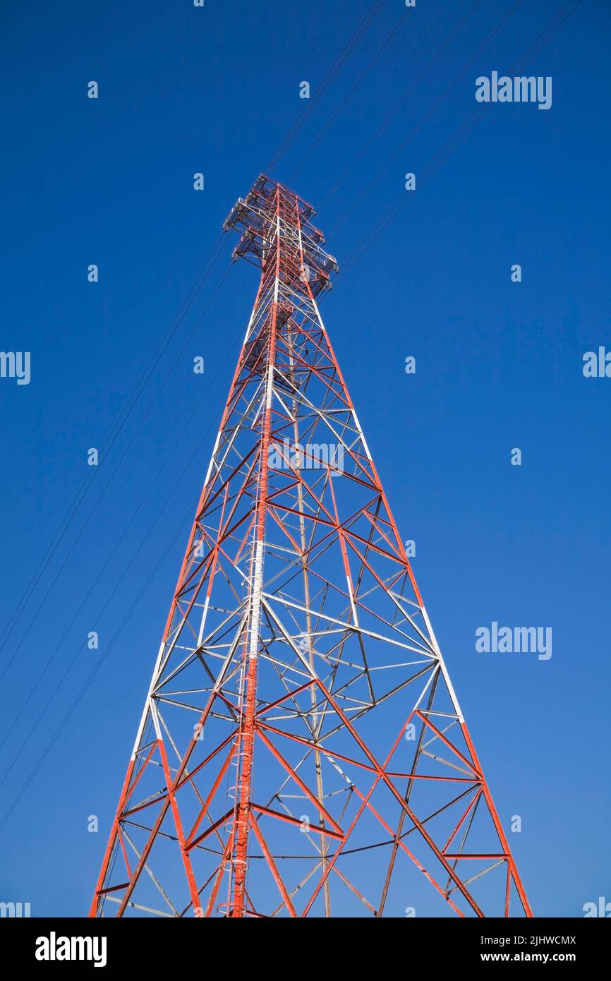 Electricity transmission tower Stock Photo - Alamy