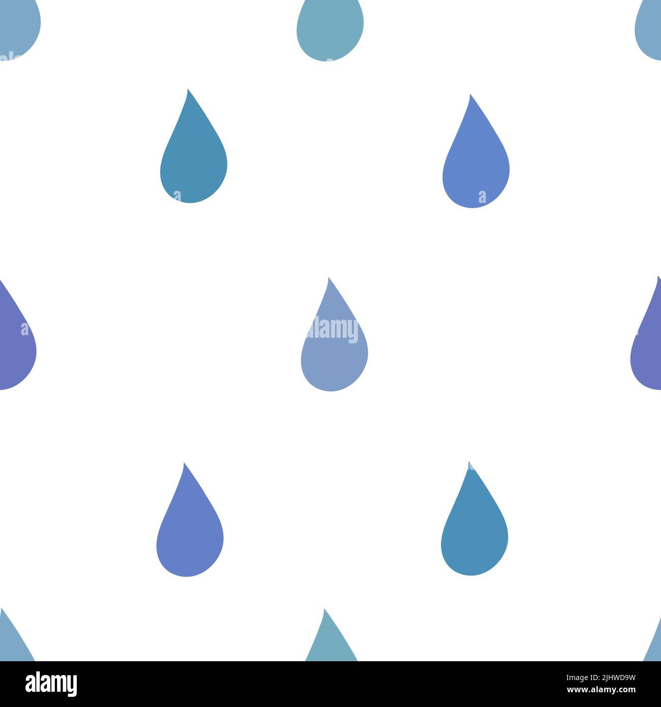Simple seamless water rain drops pattern for clothes print and wrapping ...