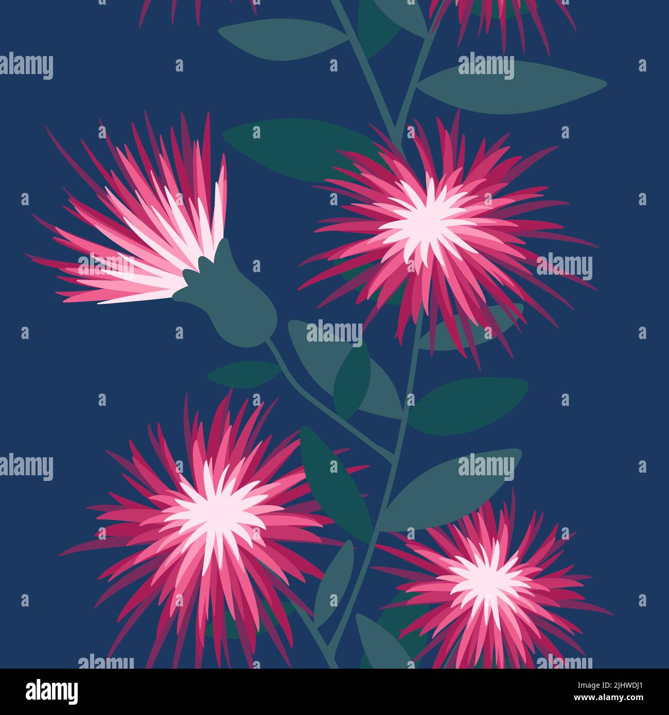 Floral seamless cartoon flower pattern for wrapping paper and fabrics ...