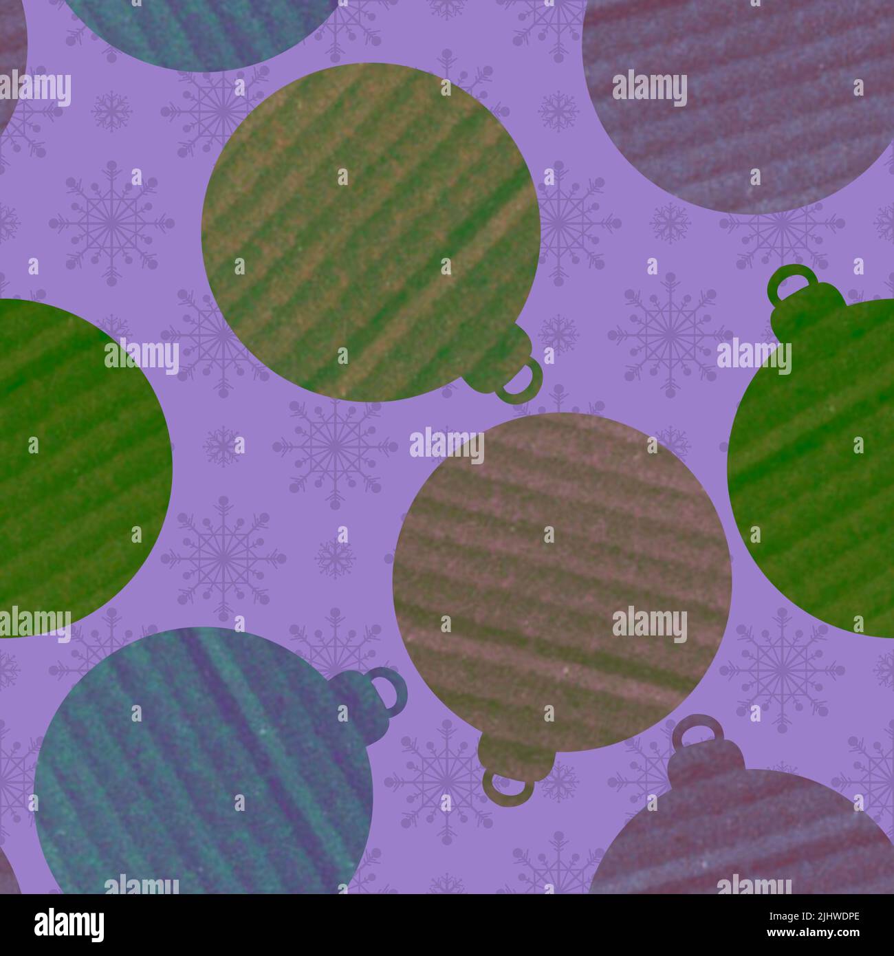Christmas tree balls seamless pattern for wrapping paper and clothes ...