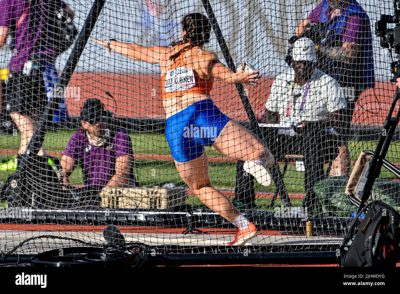 EUGENE, UNITED STATES - JULY 20: Jorinde van Klinken of The Netherlands ...