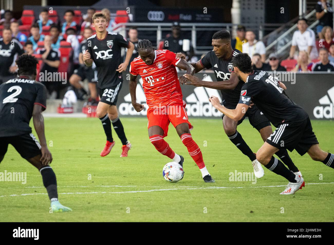 Washington, USA. 20th July, 2022. FC Bayern Munich Defender Alphonso ...