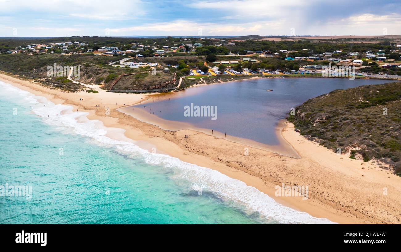 Moore river (ocern to the river view) in Perth, Western Australia Stock ...