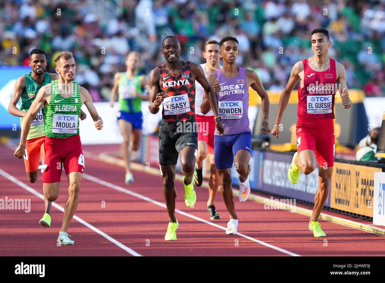 Great Britain's Daniel Rowden during the Men’s 800m Heat 6 on day six ...