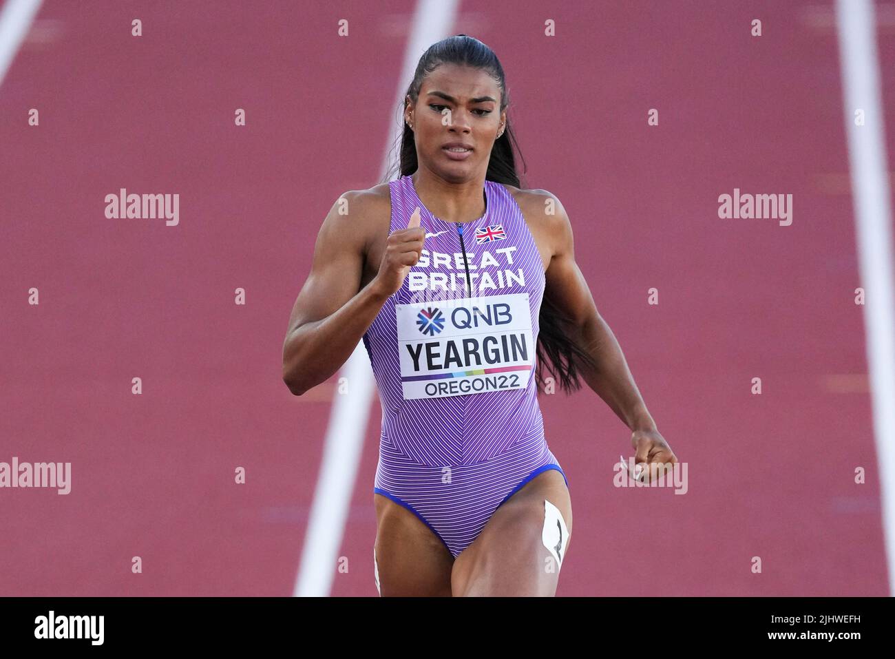 Great Britain's Nicole Yeargin during the Women’s 400m Semi-Final on ...