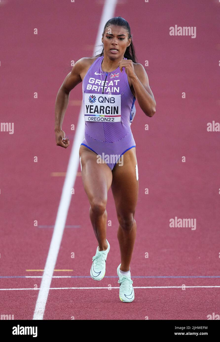 Great Britain's Nicole Yeargin during the Women’s 400m Semi-Final on ...