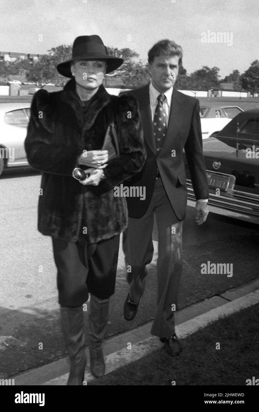 Robert Stack at the Funeral for David Janssen on February 17, 1980 at ...