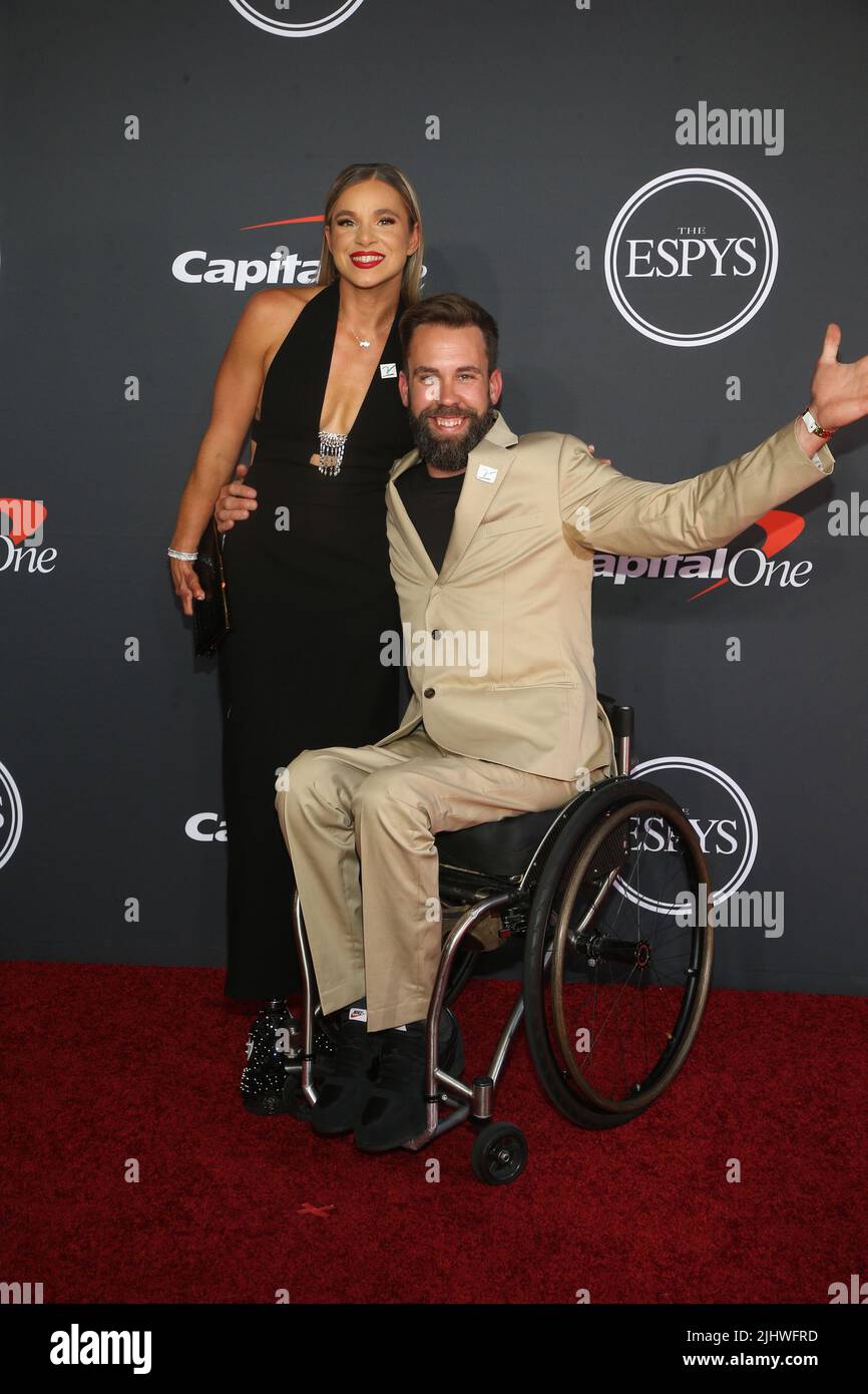 Hollywood, Ca. 20th July, 2022. Oksana Masters and Aaron Pike at the ...