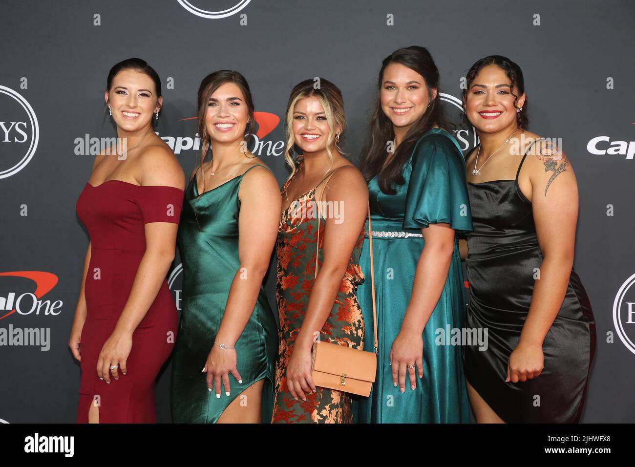 Hollywood, Ca. 20th July, 2022. Grace Green, Grace Lyons, Taylon Snow, Hope Trautwein, Jocelyn ...