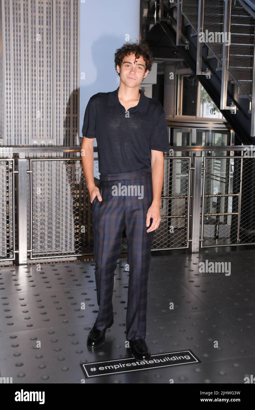Actor Joshua Bassett visits The Empire State Building to promote season ...