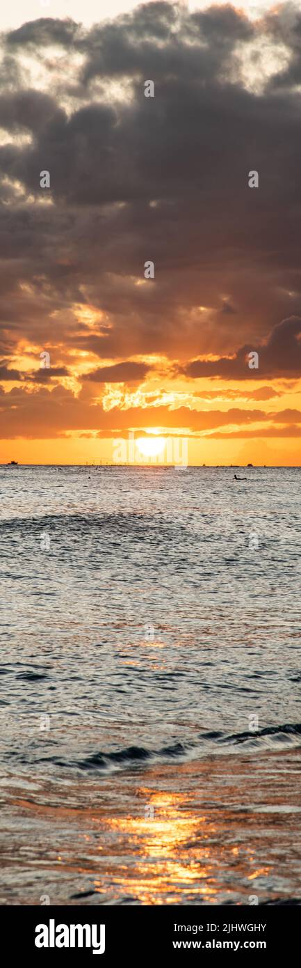 Hawaiian Sunset Panoramic