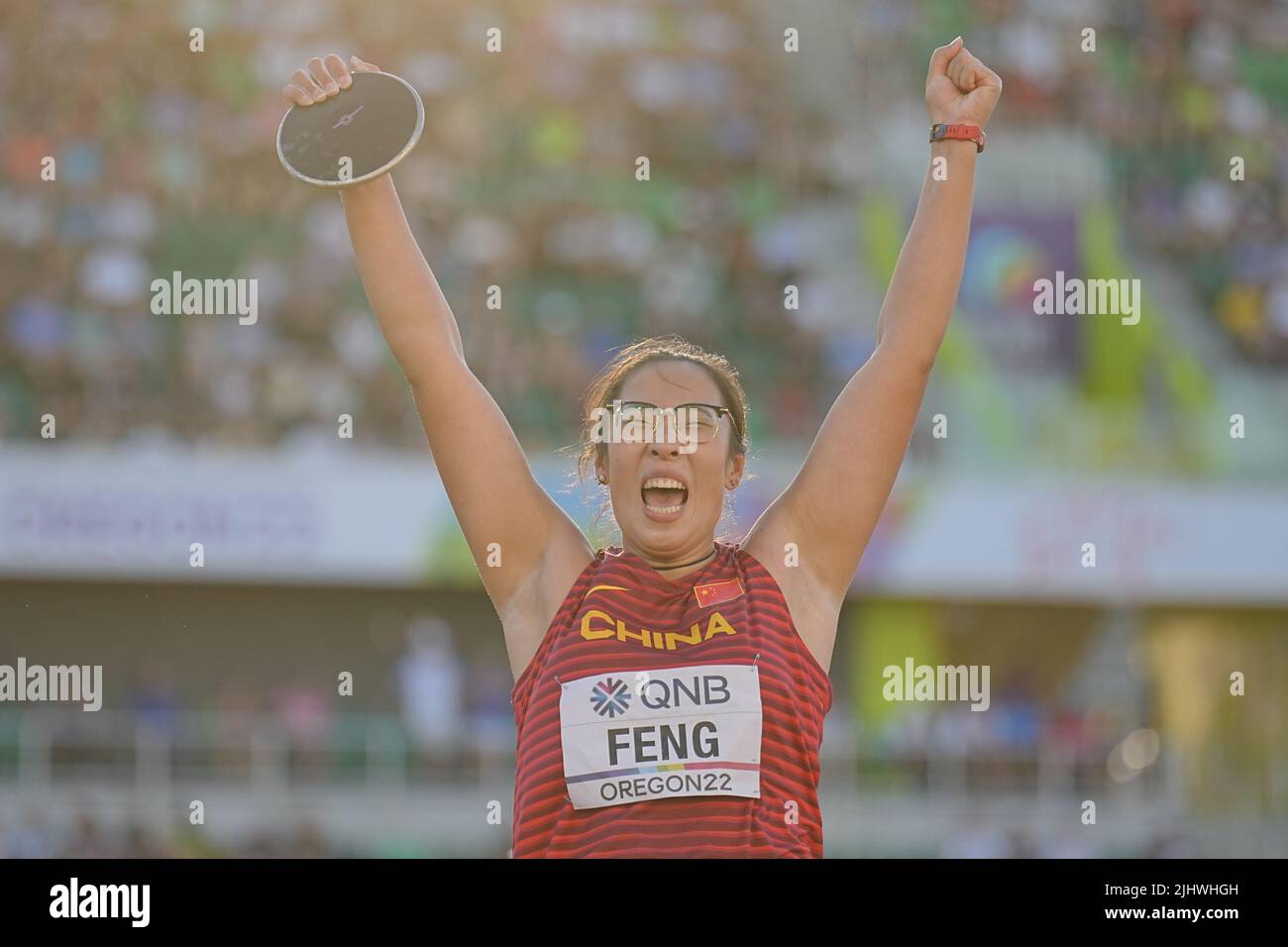 Eugene, USA. 20th July, 2022. Athletics: World Championship, Discus ...