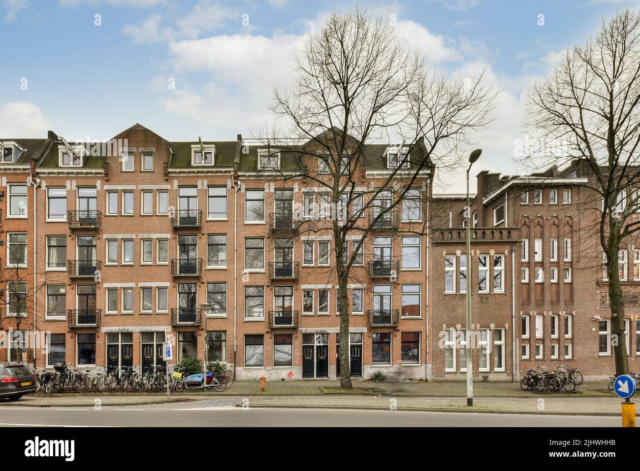 View of street near building with beauty of vegitation and other ...