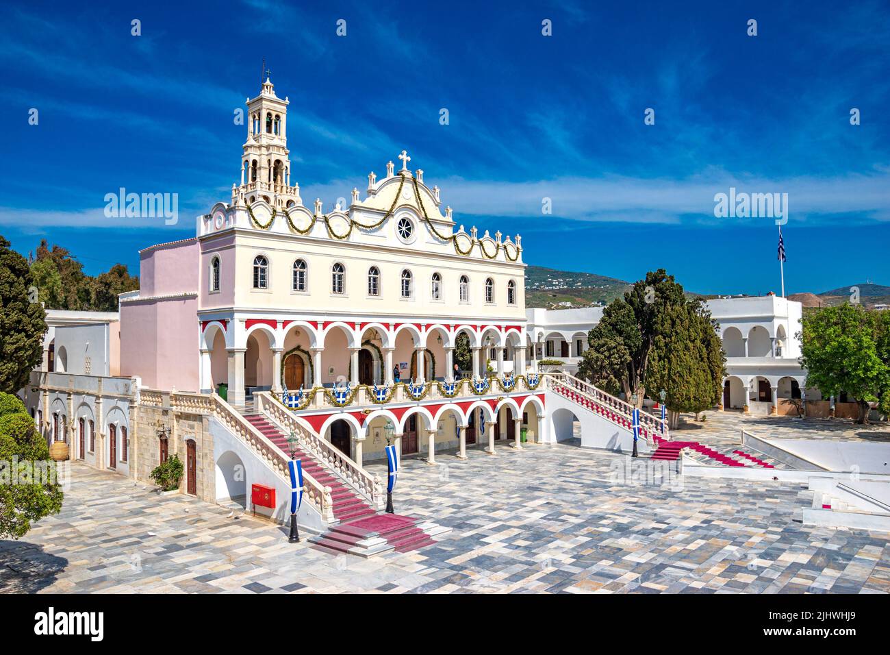 Exterior view of Panagia Megalochari cathedral church (Virgin Mary) in ...