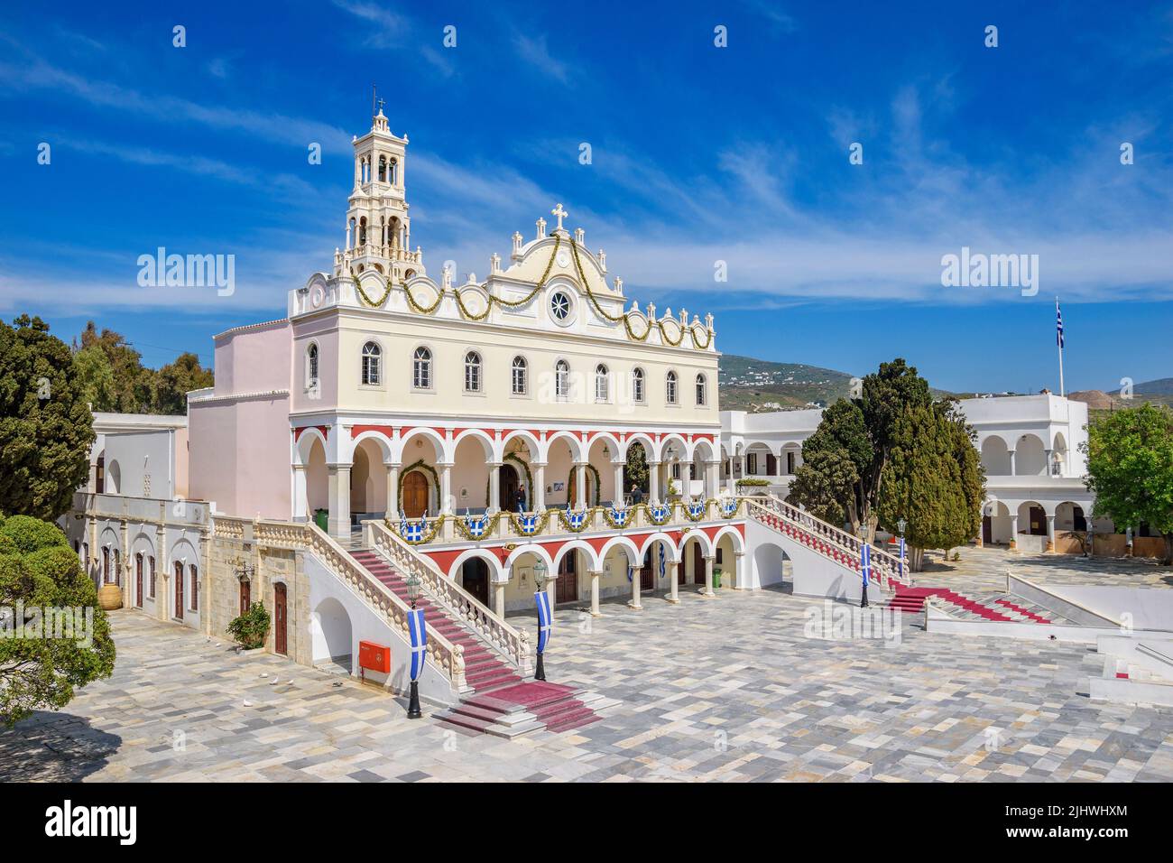 Exterior view of Panagia Megalochari cathedral church (Virgin Mary) in ...