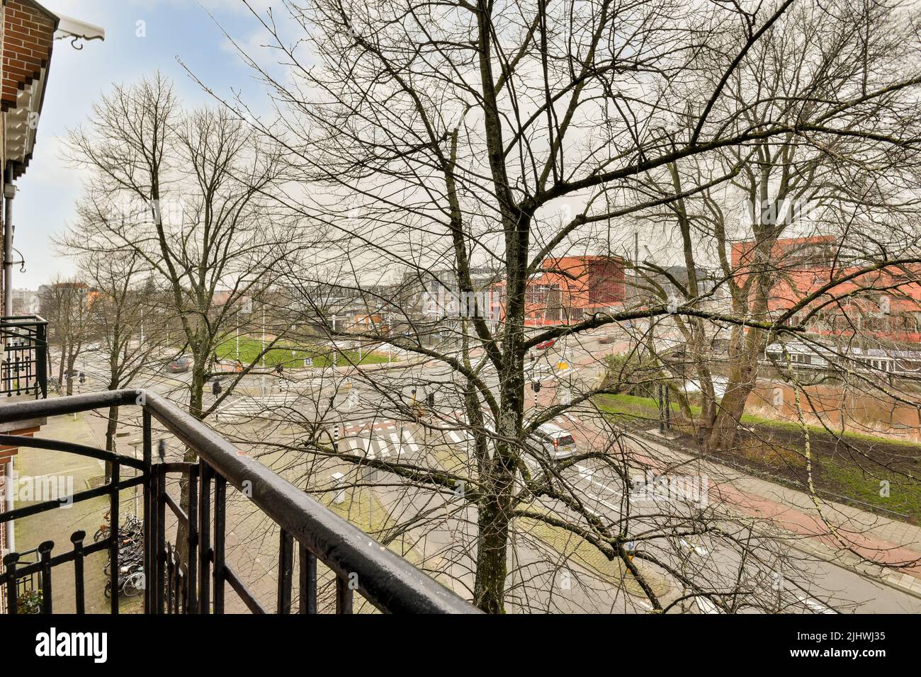 Sitting area in balcony with comfortable furniture around beautiful ...