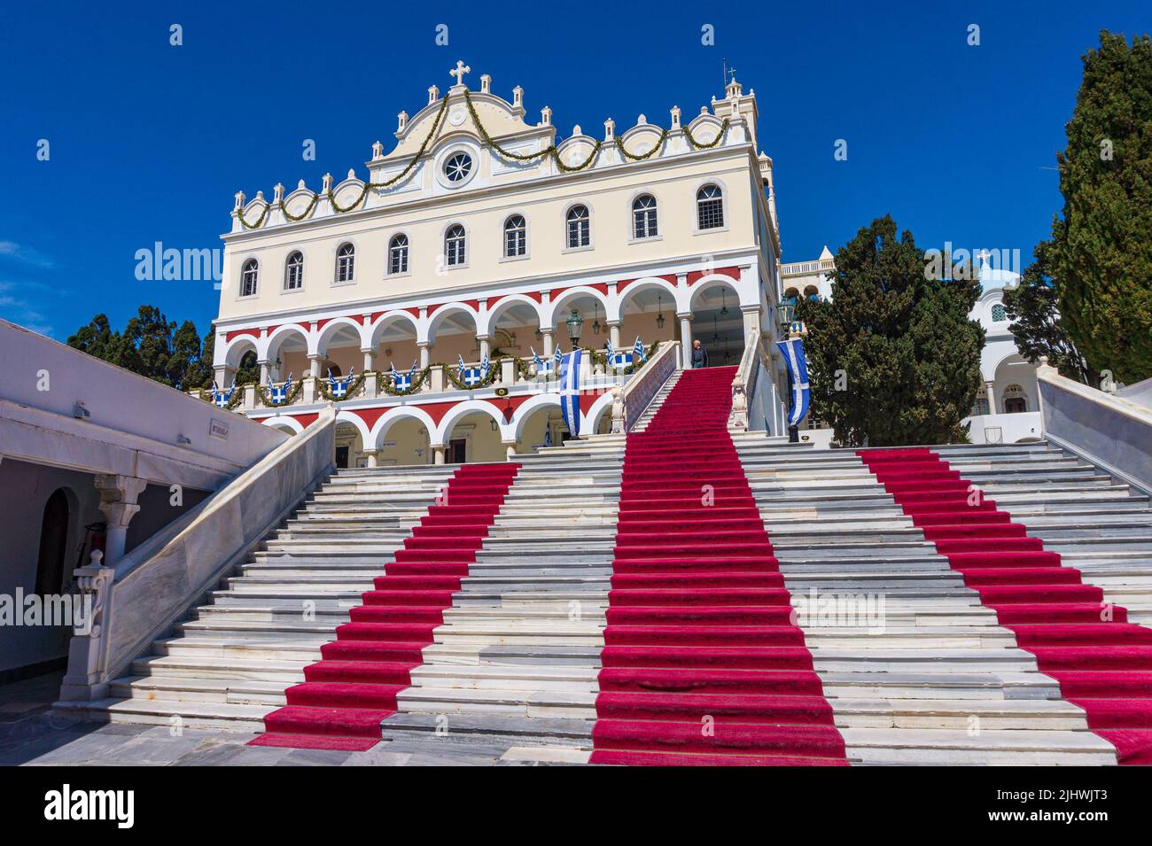 Exterior view of Panagia Megalochari cathedral church (Virgin Mary) in ...