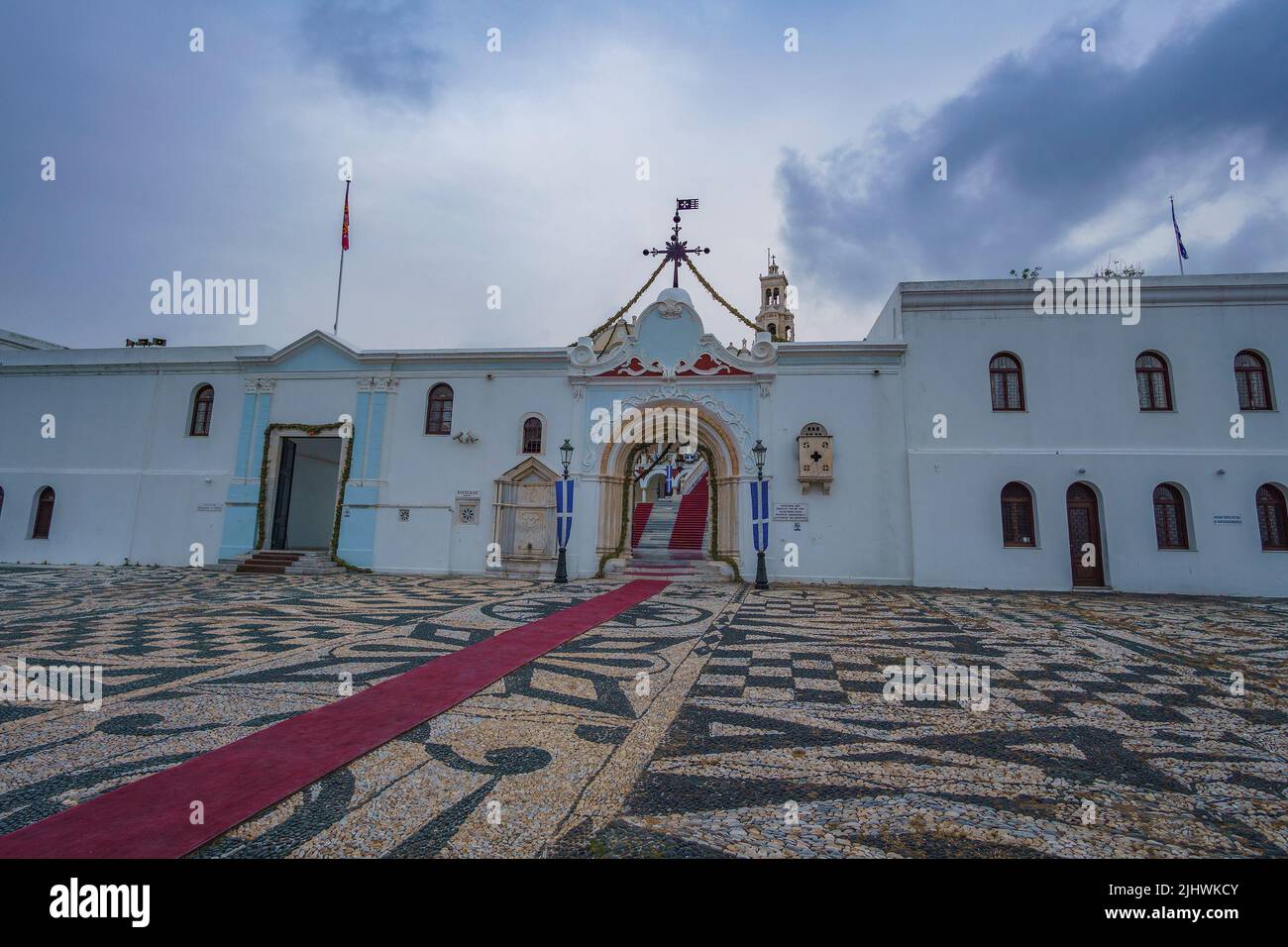 Exterior view of Panagia Megalochari cathedral church (Virgin Mary) in ...