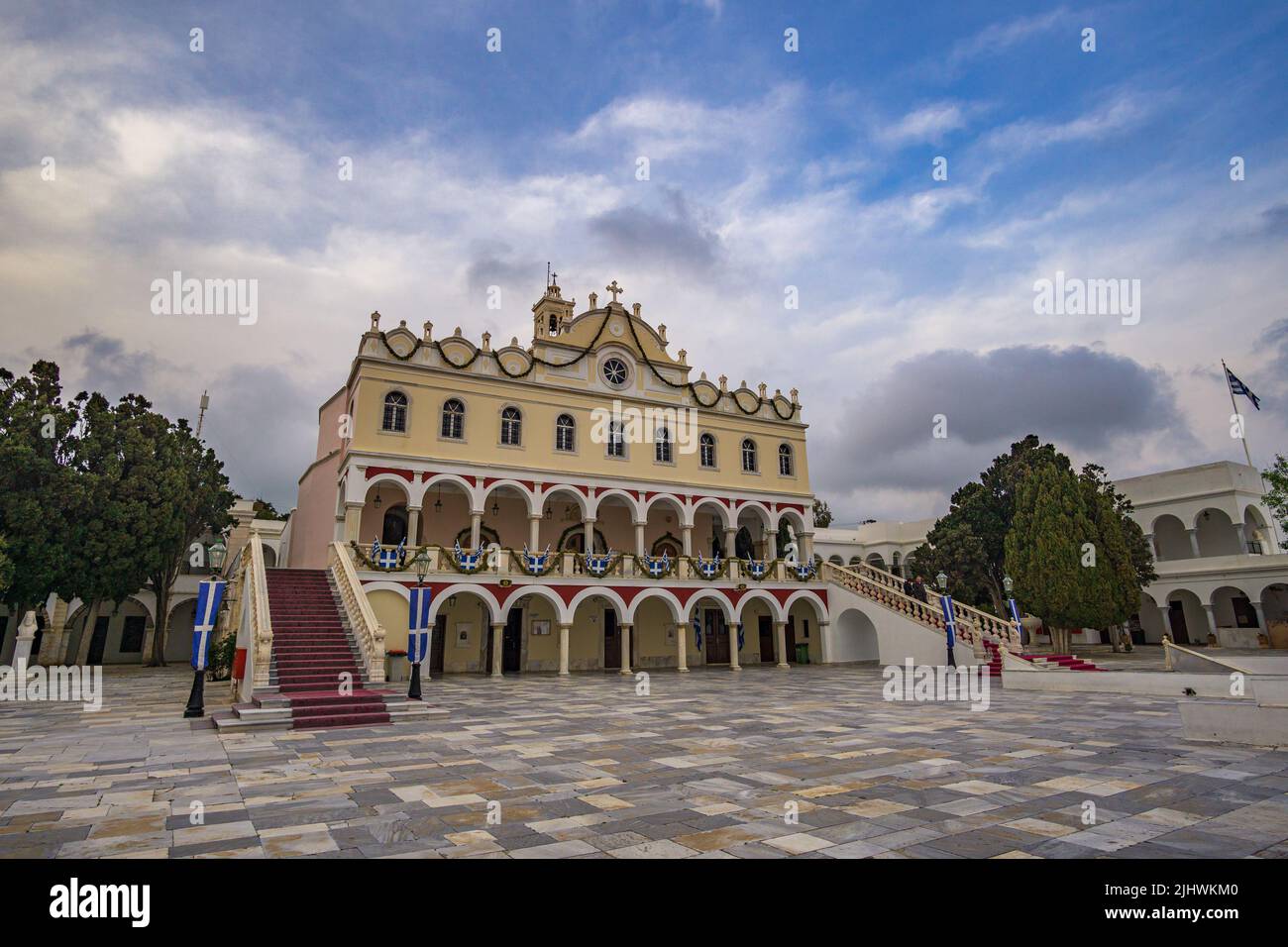 Exterior view of Panagia Megalochari cathedral church (Virgin Mary) in ...