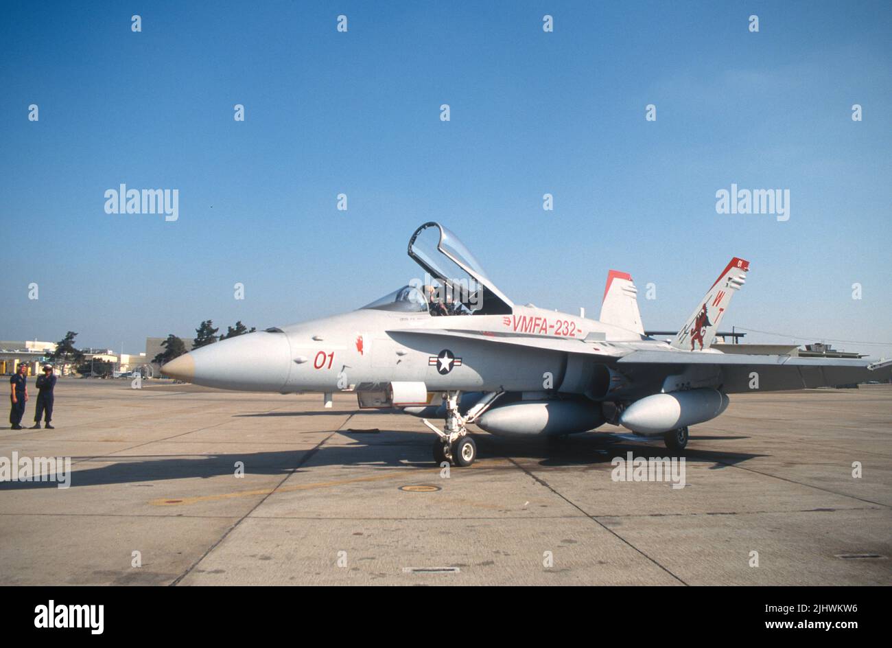 United States Marine Corps F/A-18C from VMFA-232, the Red Devils ...