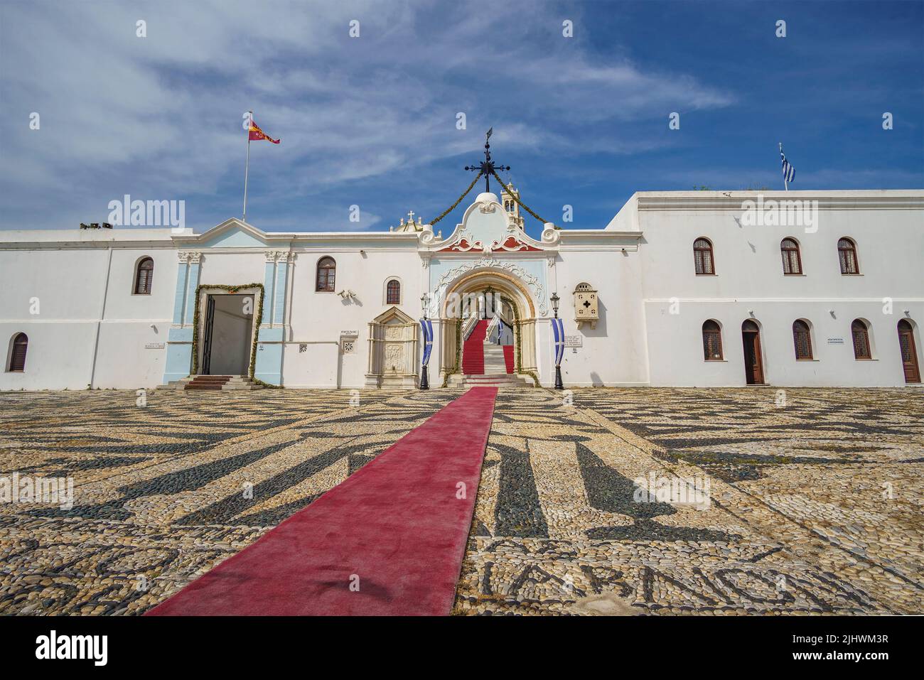 Exterior view of Panagia Megalochari cathedral church (Virgin Mary) in ...