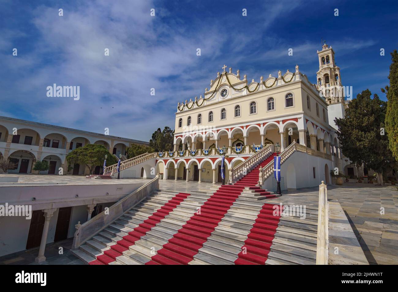 Exterior view of Panagia Megalochari cathedral church (Virgin Mary) in ...
