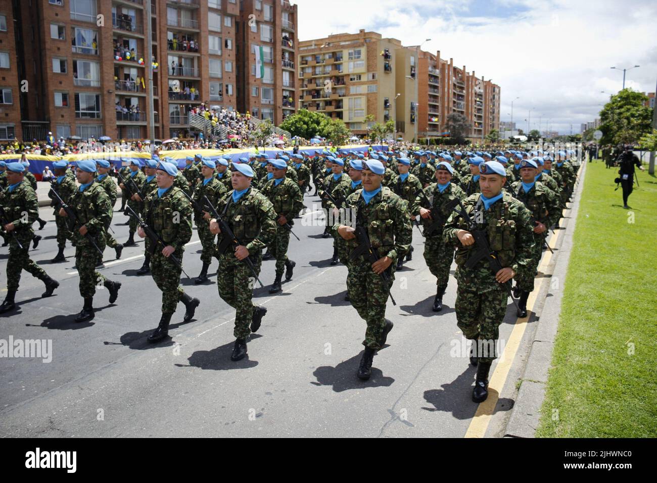 Bogota, Colombia. 20th July, 2022. Colombian army special commandos ...