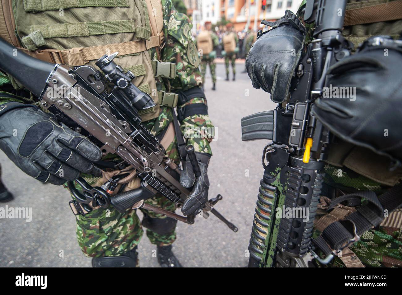 Bogota, Colombia. 20th July, 2022. Colombian army special commandos ...