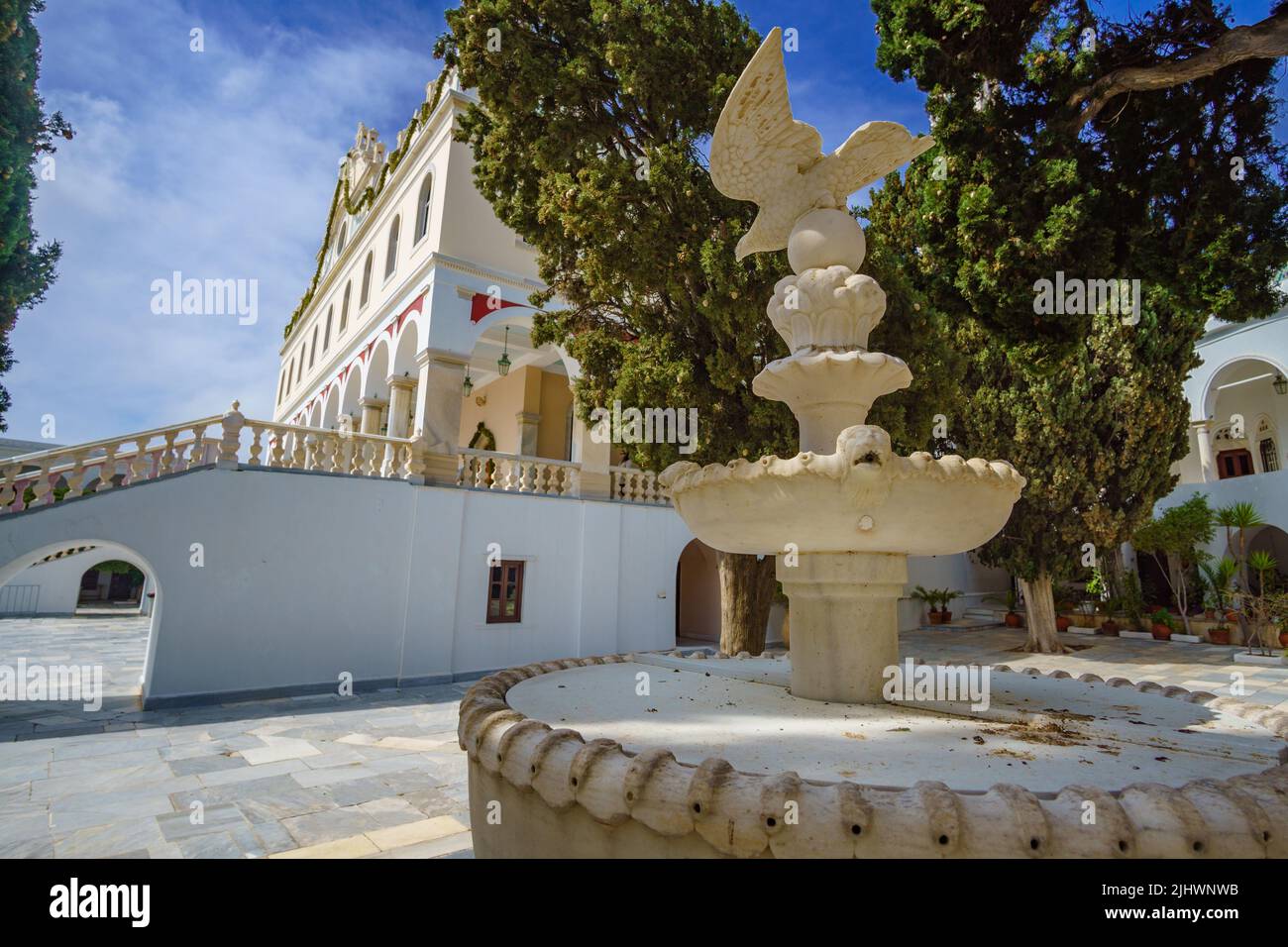 Exterior view of Panagia Megalochari cathedral church (Virgin Mary) in ...