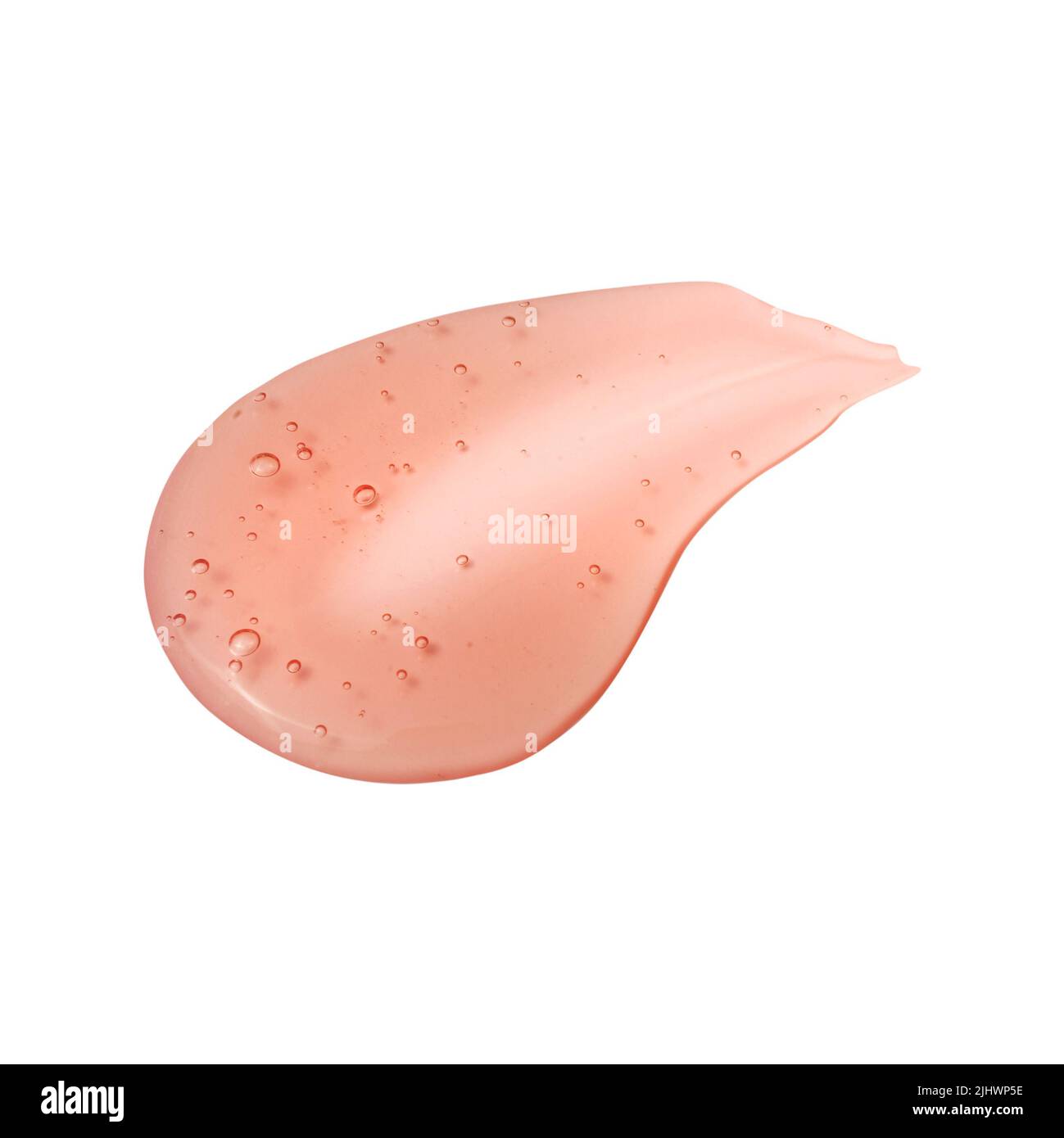 A creamy thick fresh smooth smear isolated on a white background Stock ...