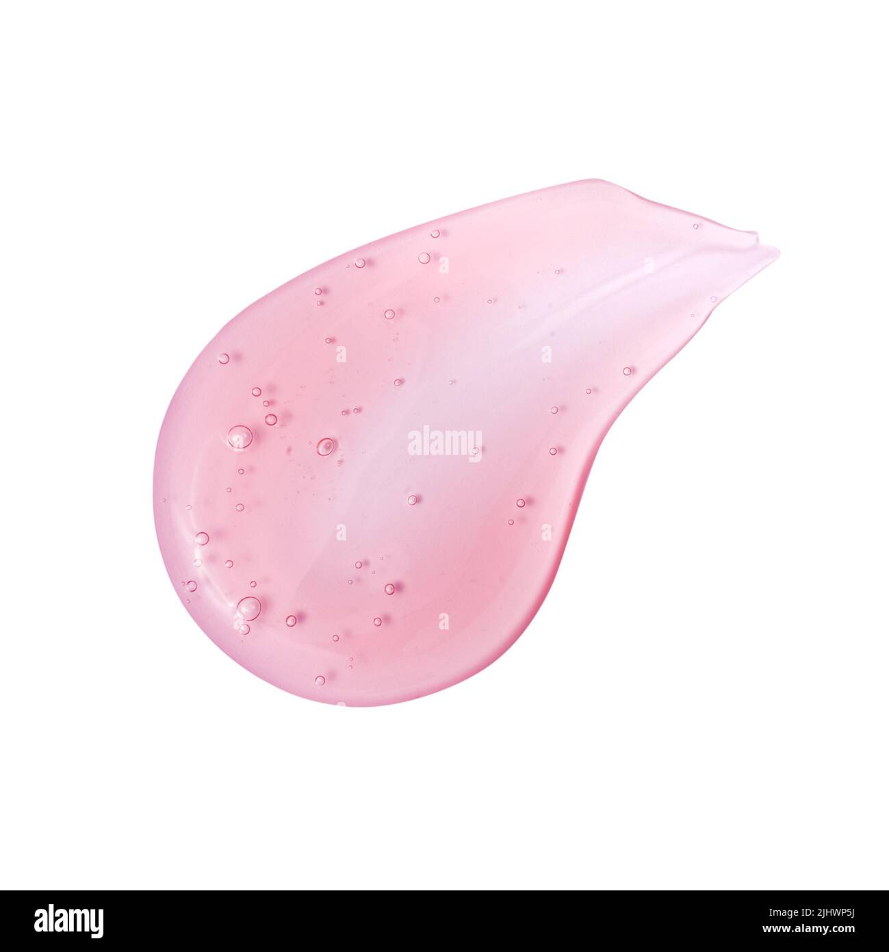 A creamy thick fresh smooth smear isolated on a white background Stock ...