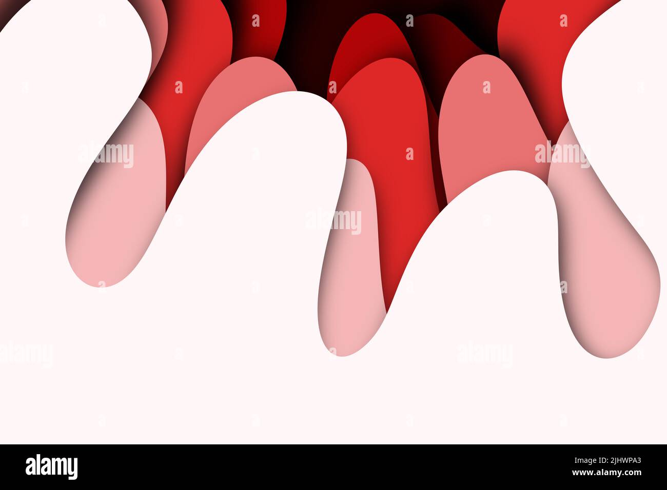 Papercut background concept design. Abstract paper cut out wave ...