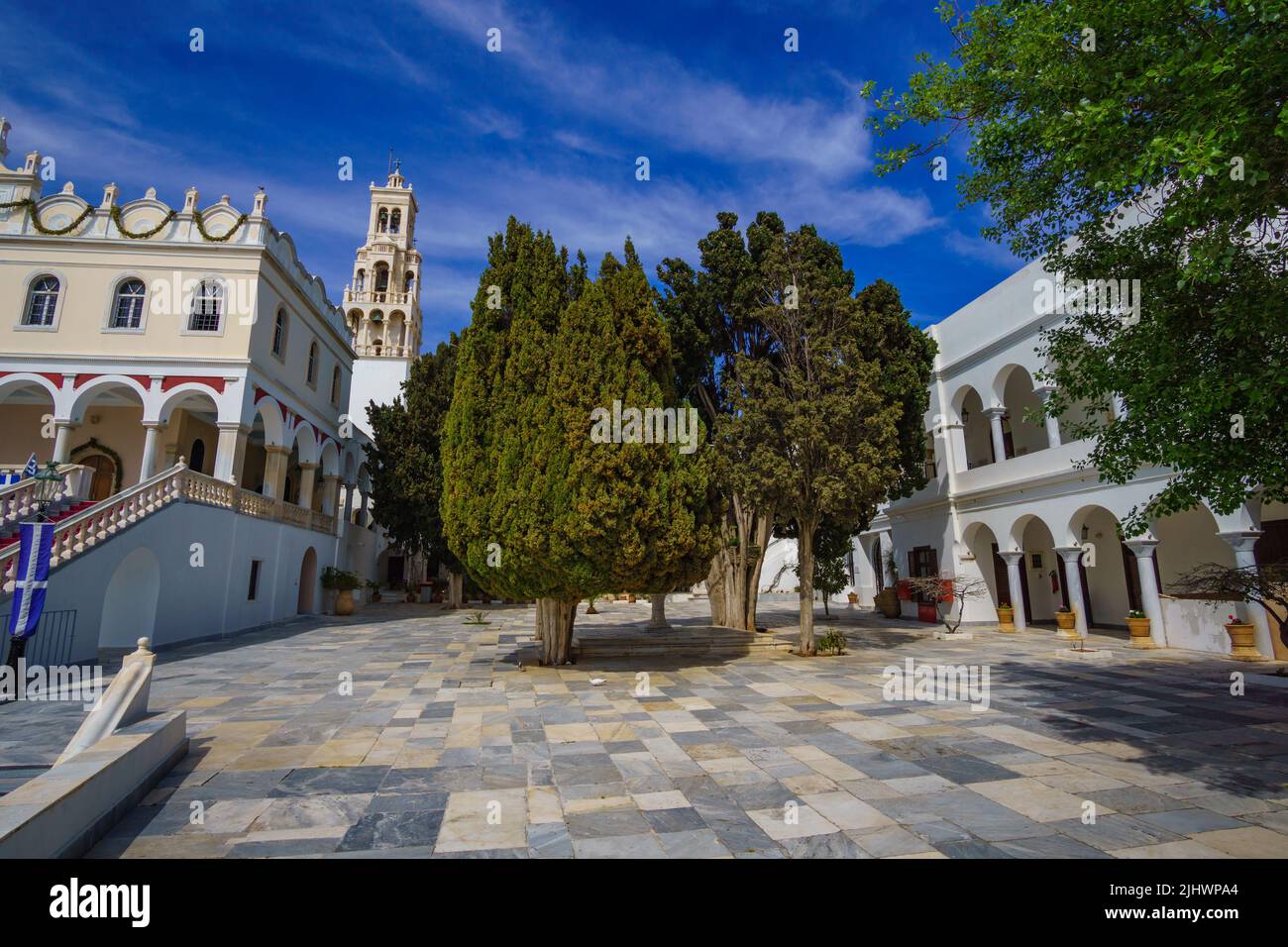 Exterior view of Panagia Megalochari cathedral church (Virgin Mary) in ...