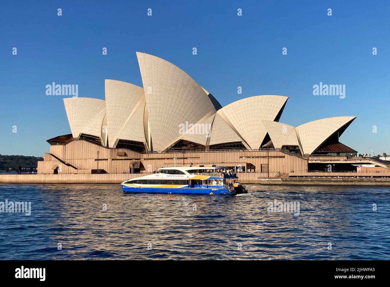Sydney, Australia. 19th May, 2022. The Sydney Opera House with its sail ...