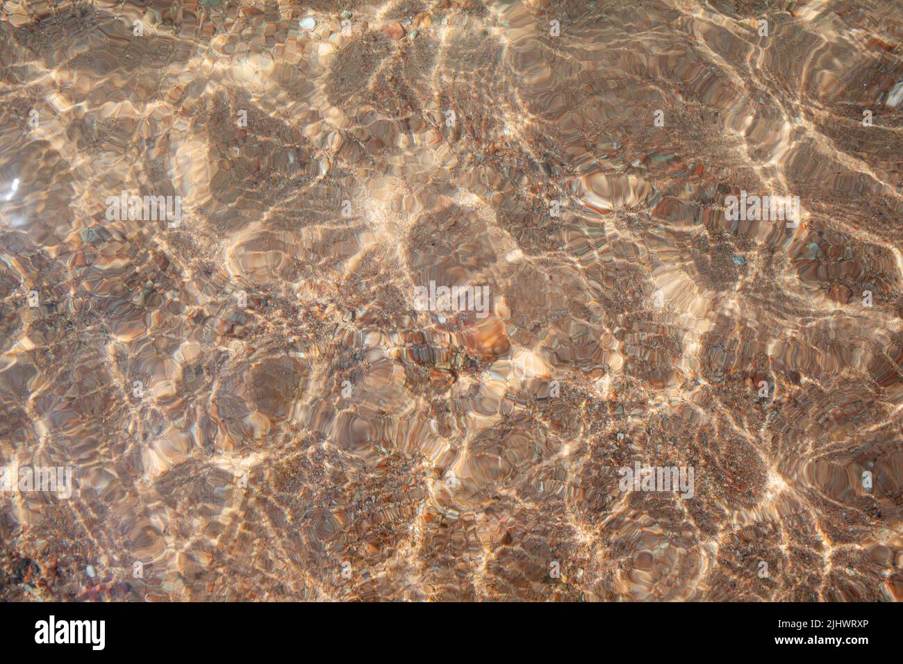 Seascape of clear water on the sea. Clear water on the ocean, sea or ...