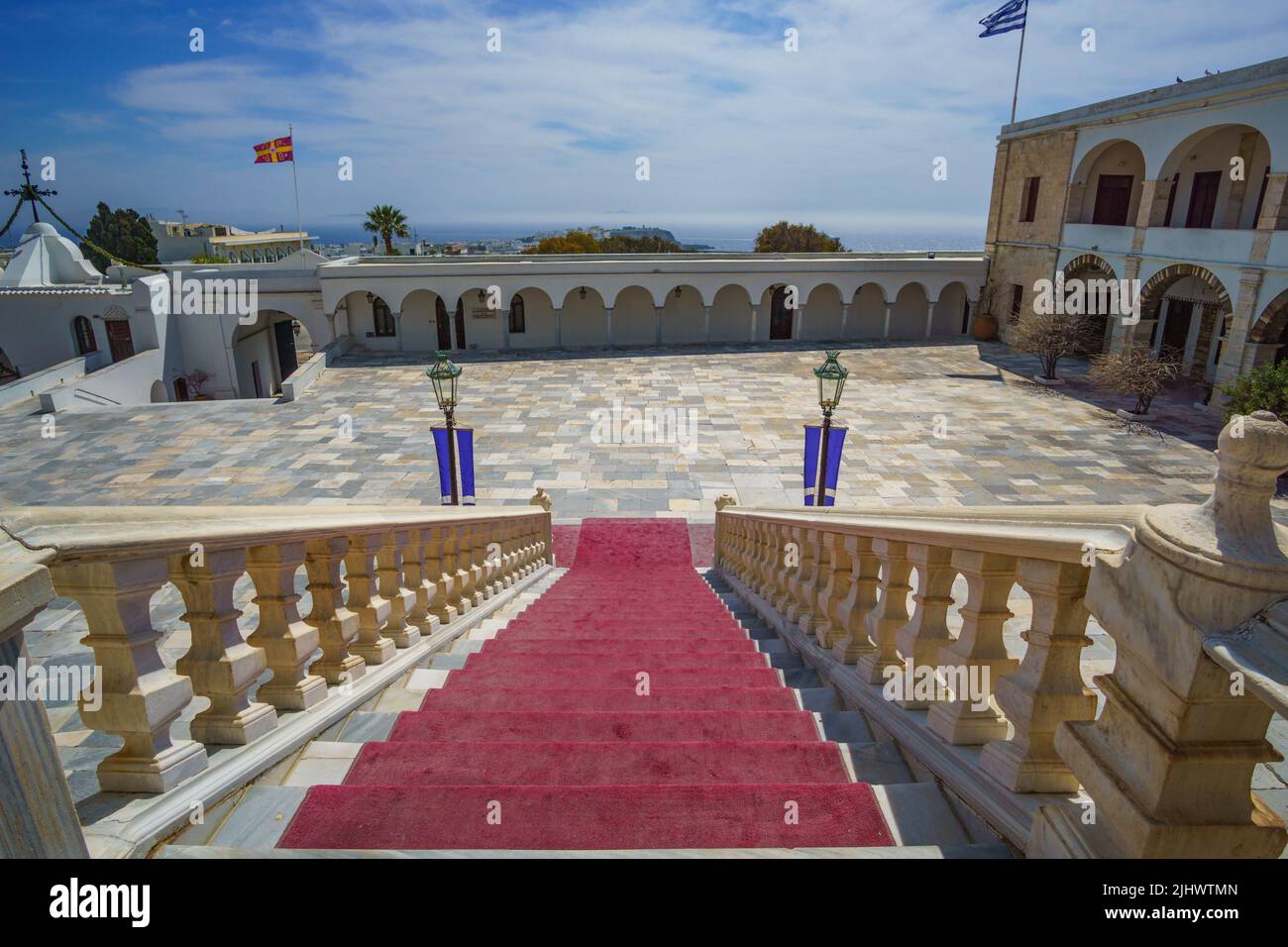 Exterior view of Panagia Megalochari cathedral church (Virgin Mary) in ...