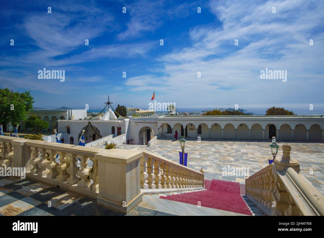 Exterior view of Panagia Megalochari cathedral church (Virgin Mary) in ...
