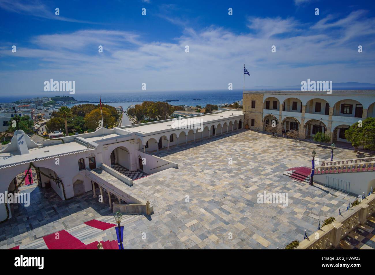 Exterior view of Panagia Megalochari cathedral church (Virgin Mary) in ...
