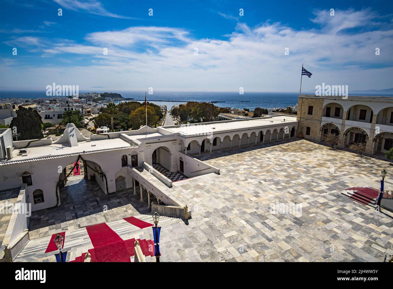 Exterior view of Panagia Megalochari cathedral church (Virgin Mary) in ...