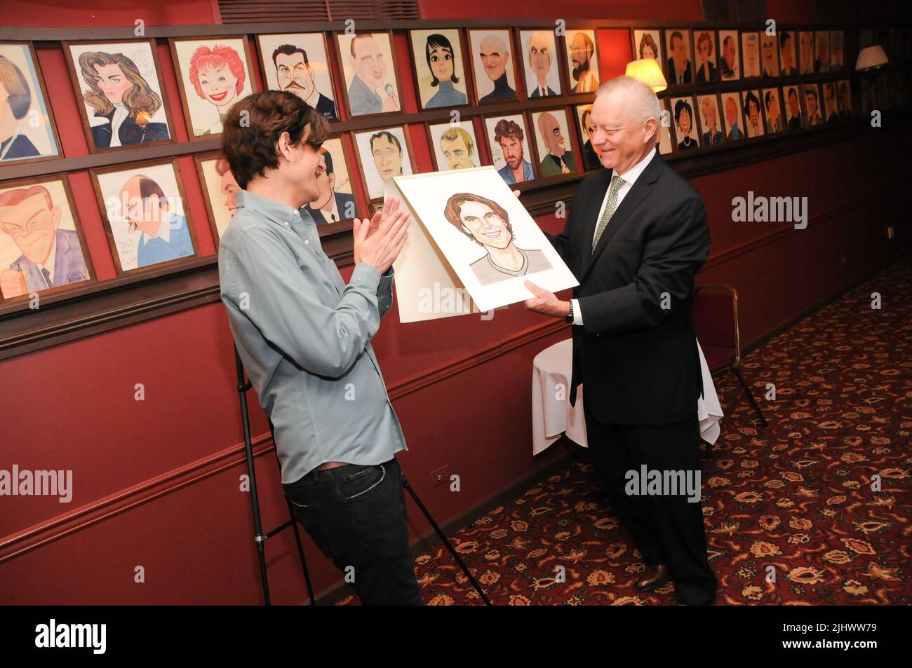 Write/Director Alex Timbers has his caricature unveiled at Sardi's ...