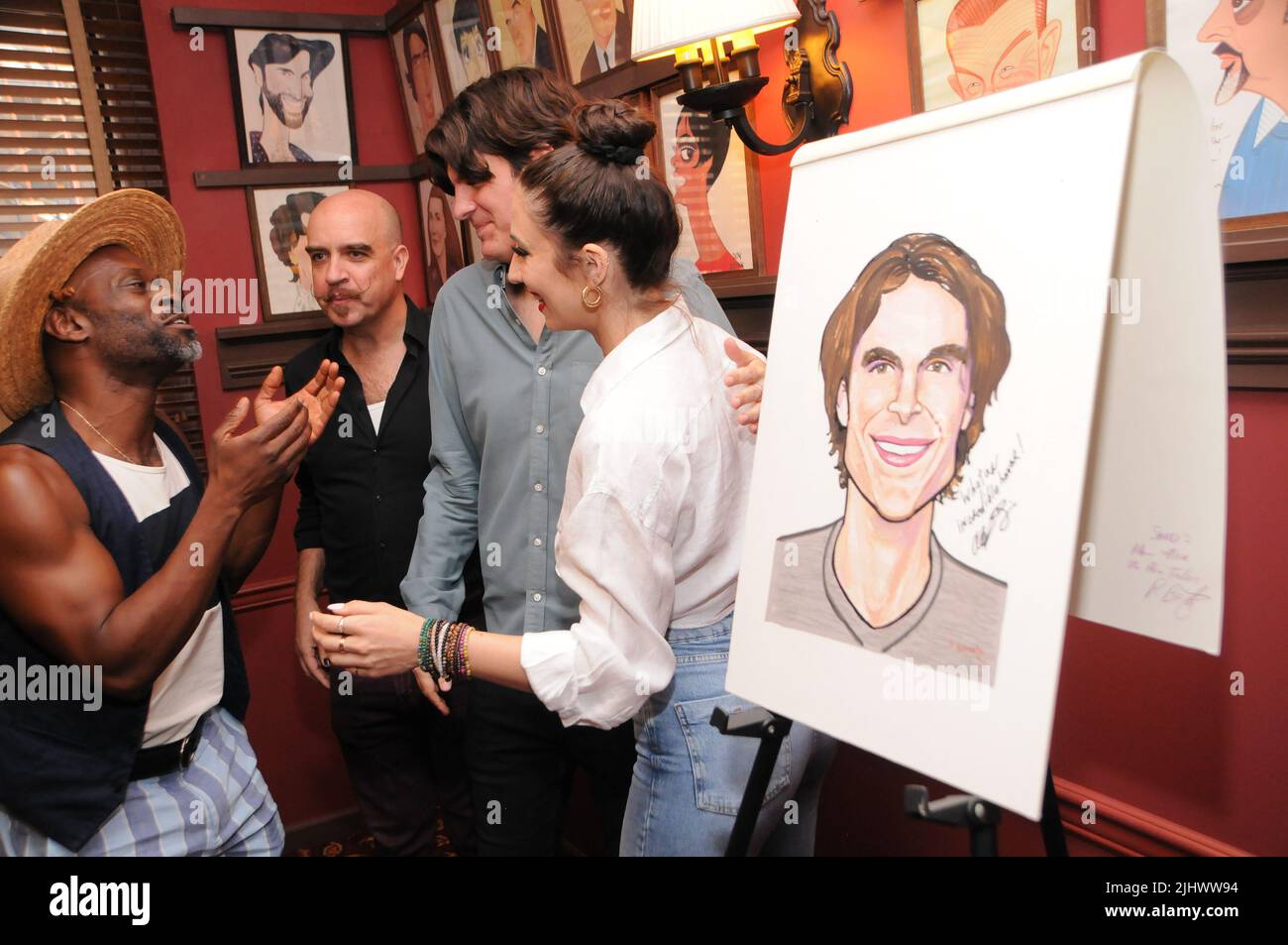 Write/Director Alex Timbers has his caricature unveiled at Sardi's ...