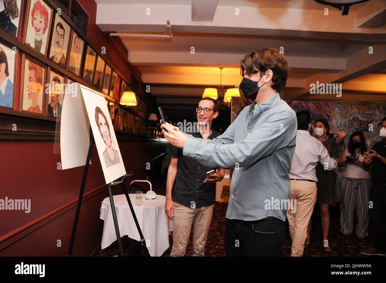 Write/Director Alex Timbers has his caricature unveiled at Sardi's ...